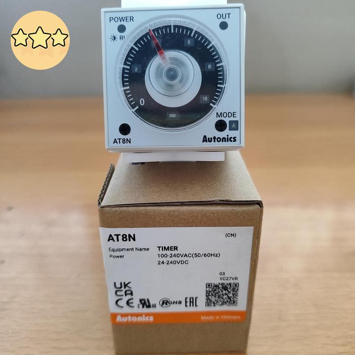 Jual AT-8N Timer Autonics AT8N AUTONIC Power supply 100-240VAC , 24 ...