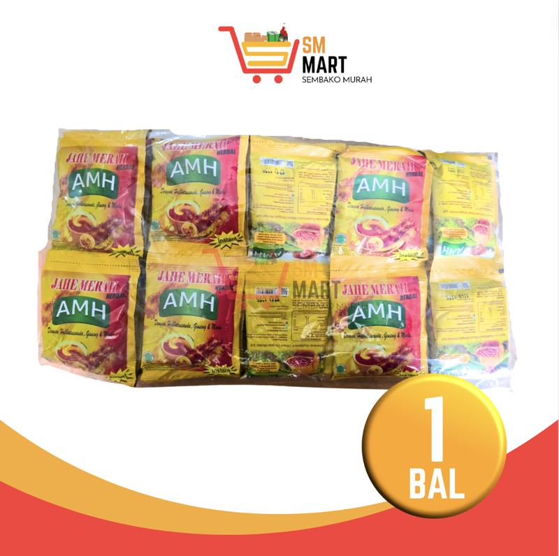 [PAKET 1 BAL] JAHE MERAH AMH 1 BAL ISI 50 SASET SACHET MURAH - Shop ...