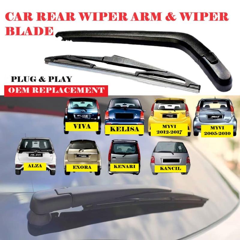 Car Wiper Rear Wiper Arm Blade 12 Inch 14 Inch Windshield Shield ...
