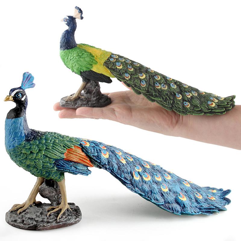 Patung Merak, Bulu Simulasi 3D, Haiwan Cantik, Hiasan Model Pepejal ...