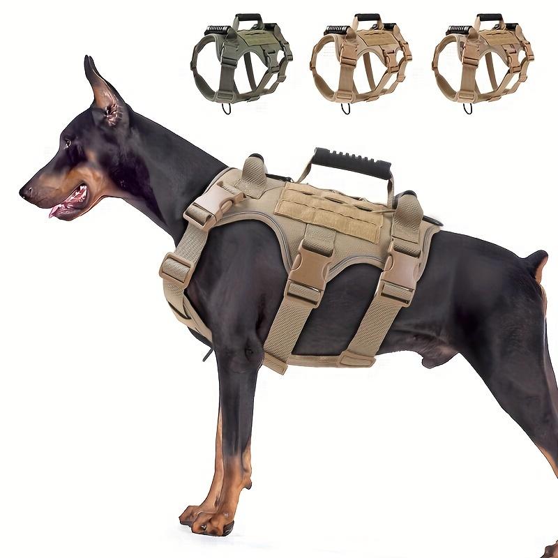Heavy-Duty Dog Tactical Harness - Comfortable Chest Strap for Outdoor ...