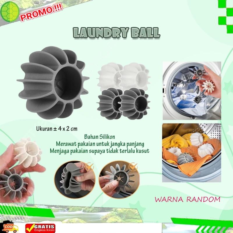 PROMO (KNG) Laundry Ball Bola Magic Sikat Pembersih Sillicone Perawatan ...