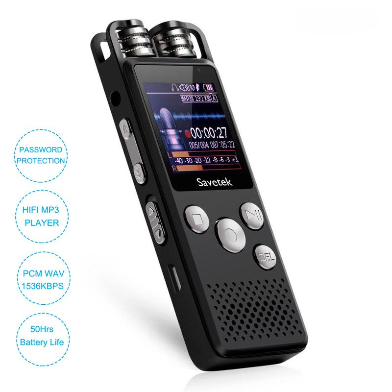 Perakam Audio Digital, Pengaktifan Suara, Memori 32GB, Tersedia ...