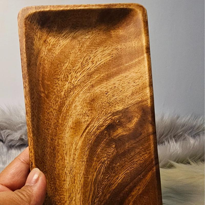 Wooden rectangular plate for serving dish. - TikTok Shop Philippines
