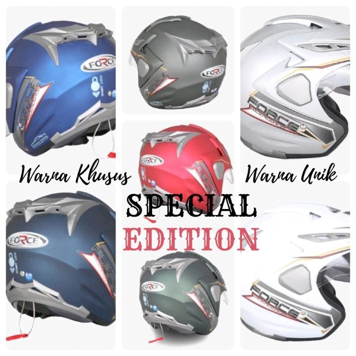 Promo Force Helm Half Face Kaca Double Visor SNI Bahan ABS Pria Laki ...
