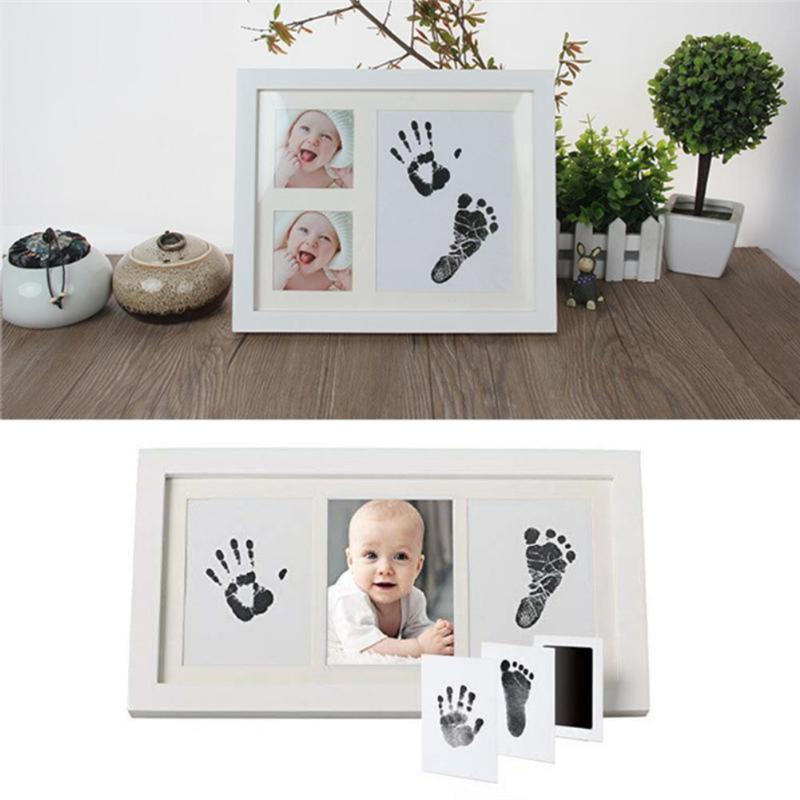 Newborn hand print ink pad is safe, non-toxic, and clean. Touch ...