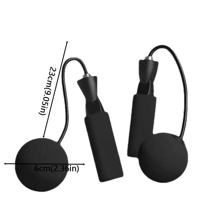 Solid Color Wireless Skipping Rope, 2pcs Portable Cordless Jump Rope ...