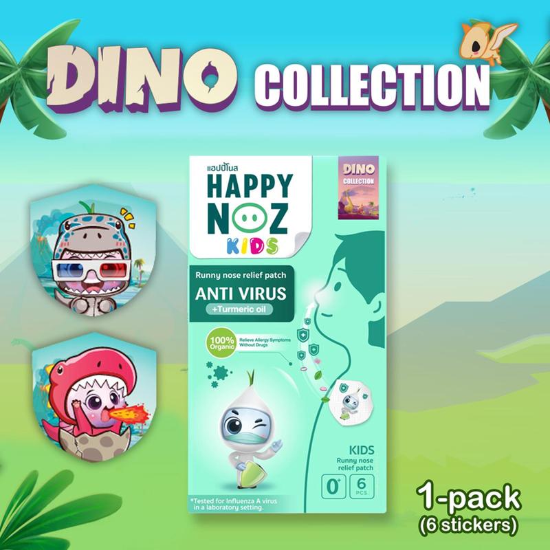 Dino Collection - Happy Noz Nasal Sticker for Baby and Kids - TikTok ...