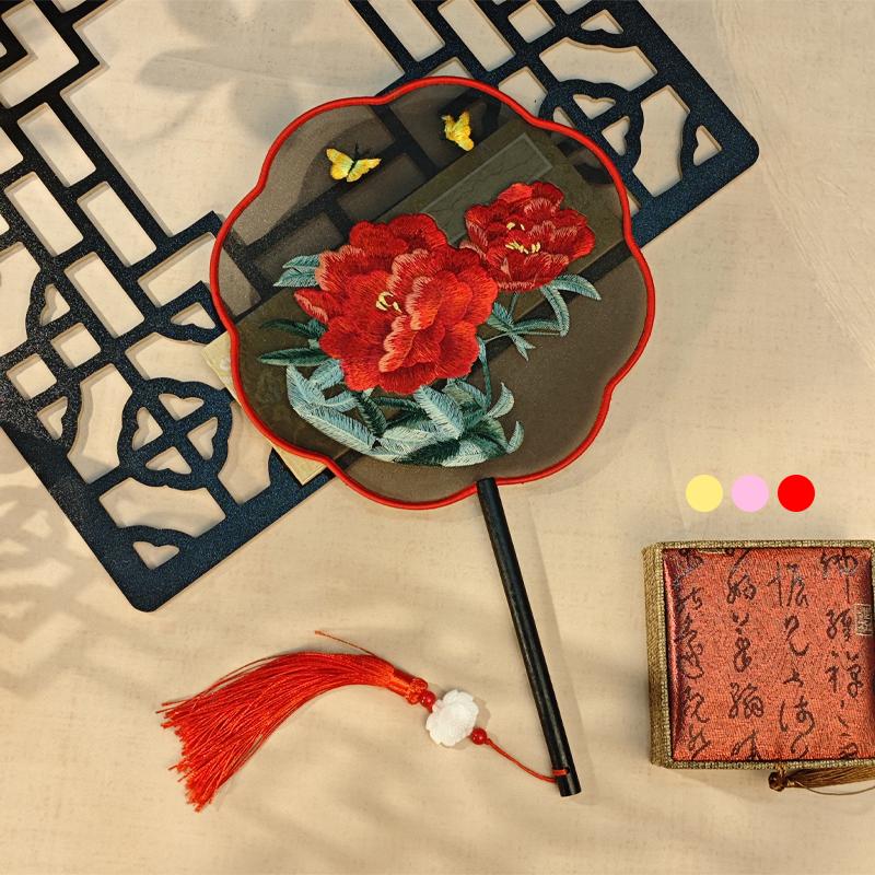 Embroidery Hand Fan New Chinese Style Suzhou Double-Sided Embroidery ...