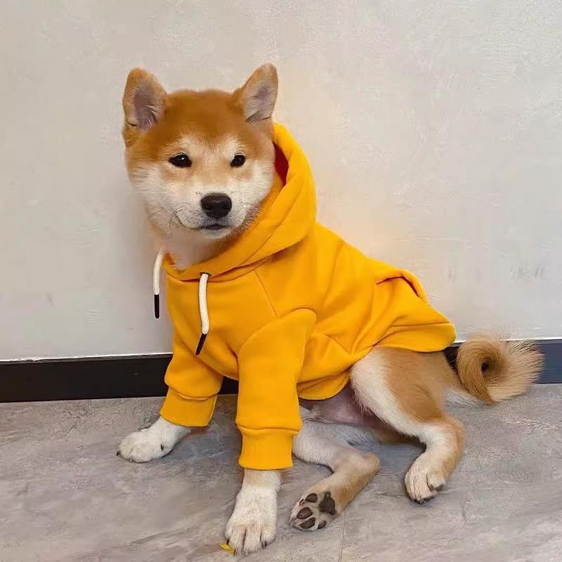 Shiba Inu Dog Autumn Clothes Fleece Winter Clothes Golden Retriever ...