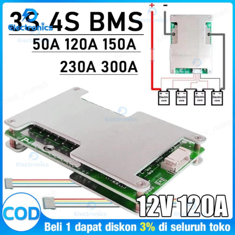BMS 4S 100A 12V lifepo4 3.2V COMMON PORT BMS 100A BMS100A - Shop ...