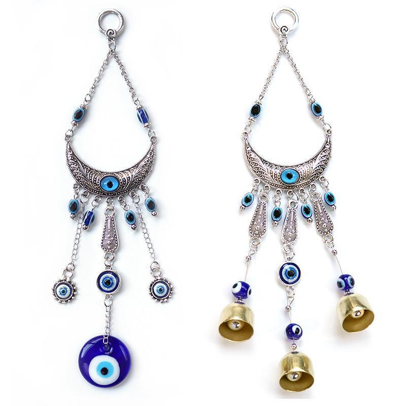 Alloy Hand evil Eye Fatima Owl Butterfly Glass Blue Turkish Evil ...