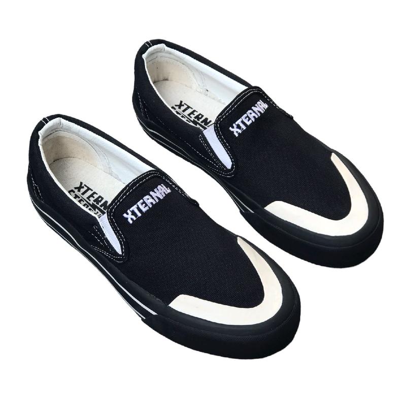 Sepatu Slip On Pria Wanita Aphrodite XternalStepSure Black Oreo - Shop ...