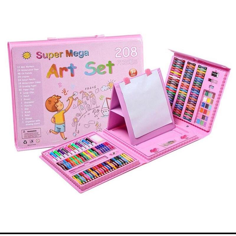 Set Lukisan Pen Cat Air Kanak-kanak, 208 / 150pcs, Termasuk Papan ...