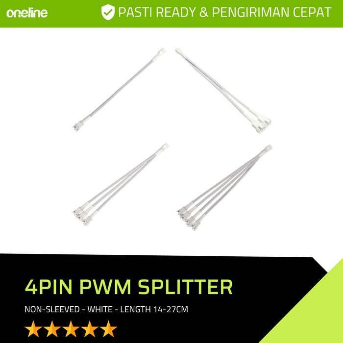 Jual Kabel Splitter Y / Extension PWM 4 Pin Warna Putih/White ...
