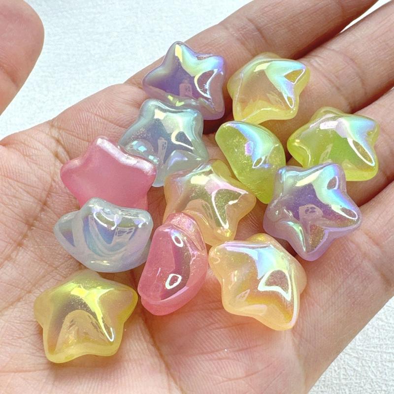 20pcs Coated Star Resin Charms for DIY(11-439) - TikTok Shop Singapore