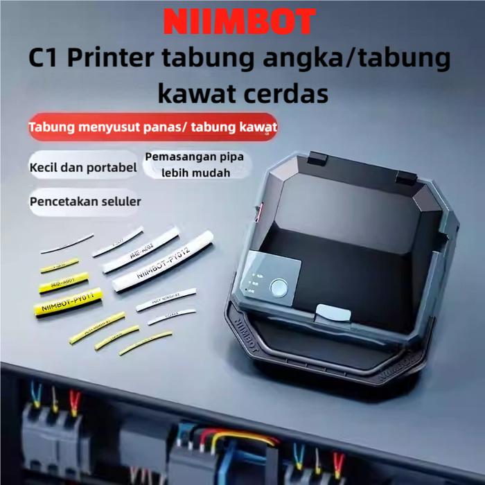 Promo NIIMBOT C1 Mesin penanda kawat pintar, pencetak tabung angka dan ...