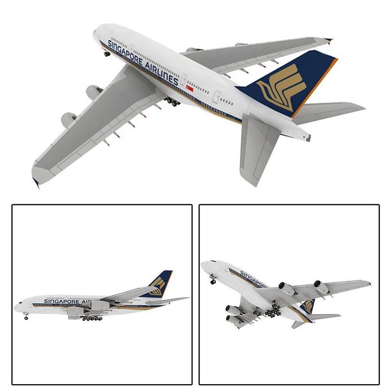 Plastic Airbus A380 Paper Airliner Model Toy Airplane Puzzle - TikTok ...