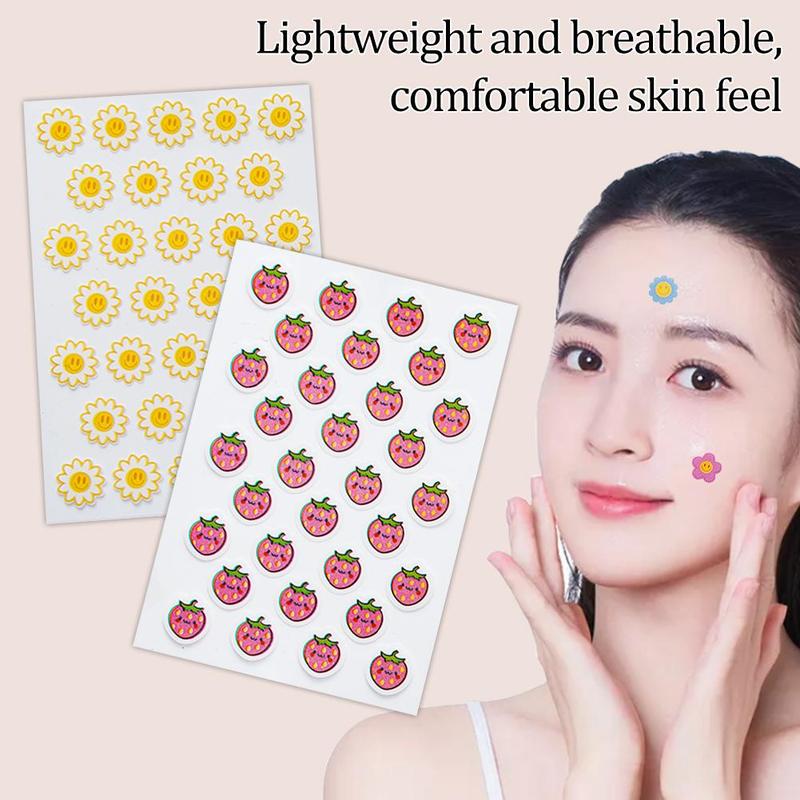 Cute Flower Strawberry Acne Patches PE Hydrocolloid Covering - TikTok ...