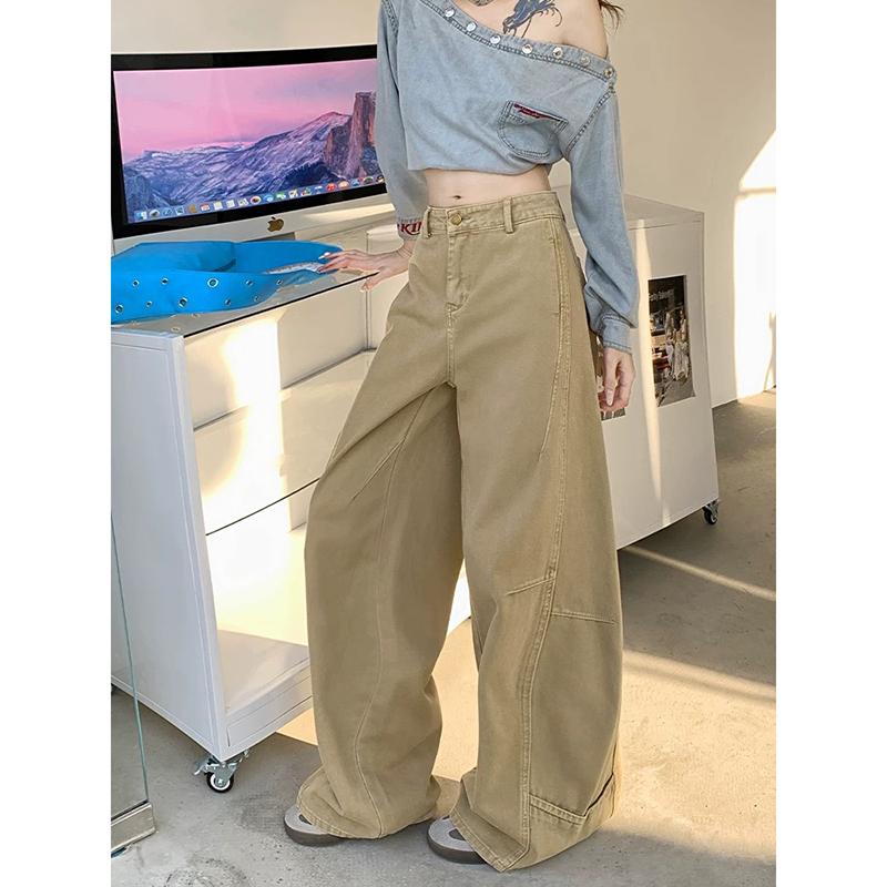 Seluar Jeans Lurus, Warna Khaki, Untuk Wanita, Ketibaan Baru - TikTok ...