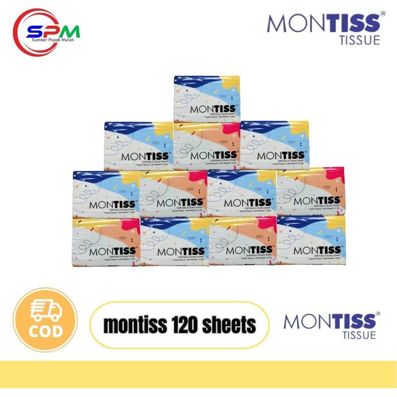 PAKET 6 8 10 12 PACKS Montiss Facial Tissue - Tisu Wajah Montiss - Shop ...