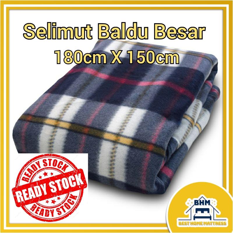 Flannel Blanket Selimut Baldu 1.8M x 1.5M Size Besar Soft Blanket ...