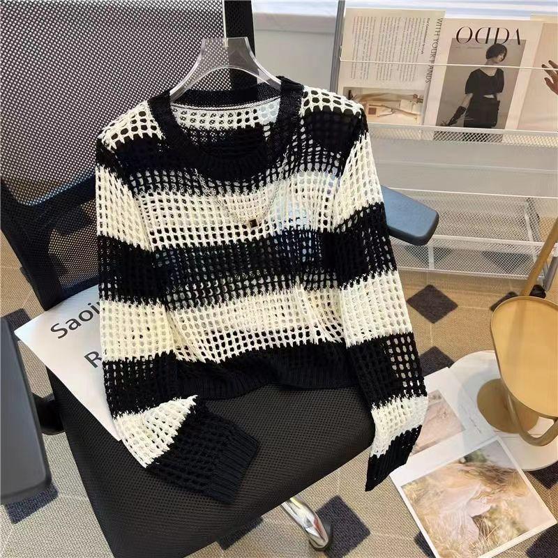 Sweater Berkait Pullover, Leher Bulat, Rekaan Unik, Koleksi Musim ...