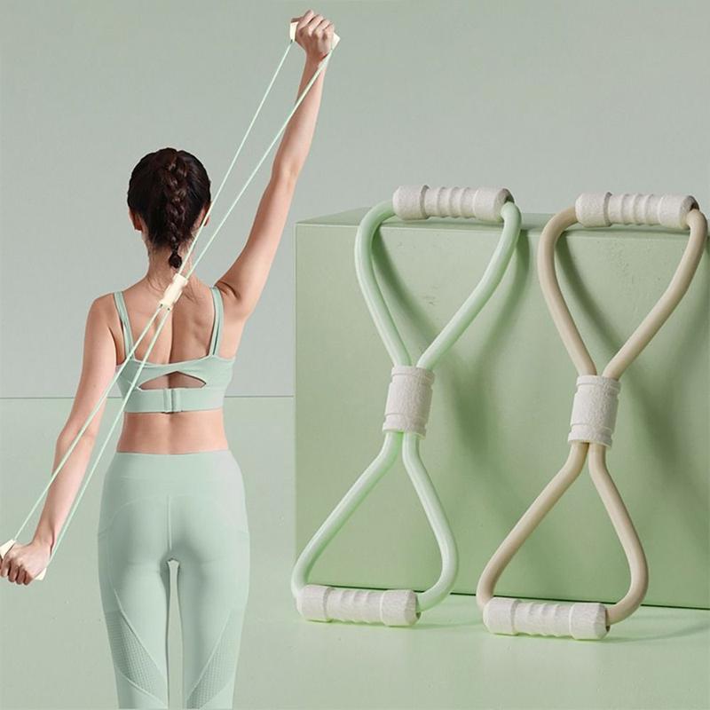 Pilates Elastic Belt Training Artifact Figure 8 Puller Tube Outdoor ...