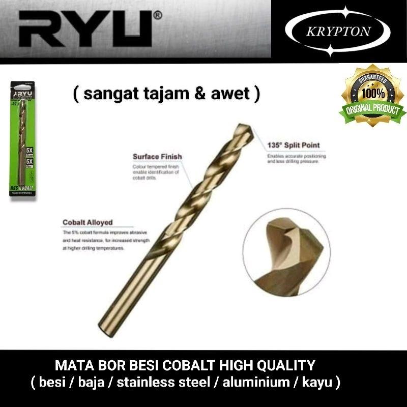 Ryu by tekiro mata bor besi cobalt high quality 2-8mm ( besi / baja ...