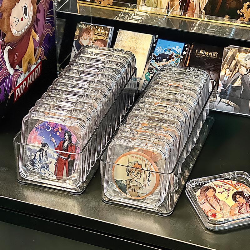 Badge storage box Transparent acrylic surround badge storage - TikTok ...