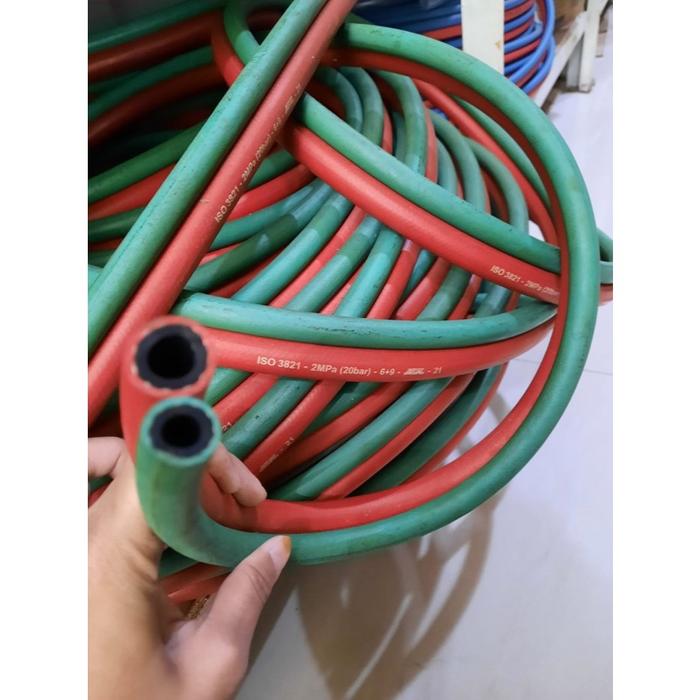 Promo Selang Las Double Acetylene Oksigen 1/4" x 3/8" Inch ISO 3821 ...