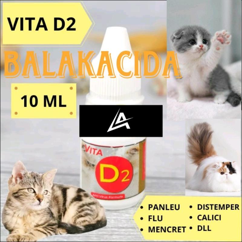 VITA D2 obat virus kucing flu berat - Shop | Tokopedia