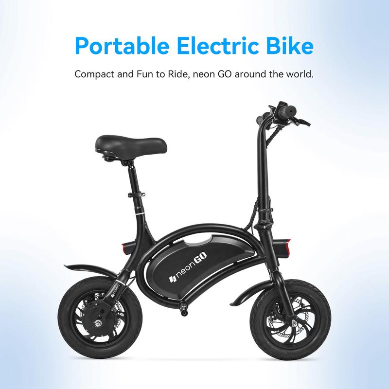 Neon GO Electric Bike (25Km/h, 20Km Range, 250W, Foldable - Portable ...