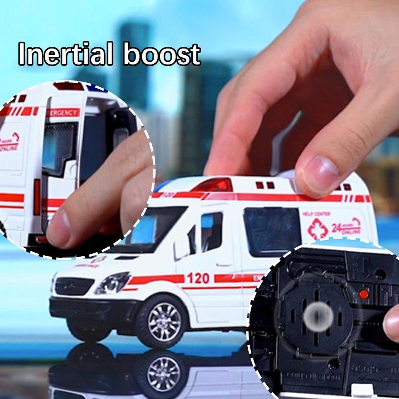 Car Model Extra Large Children's Ambulance Toy Open Door Electric ...
