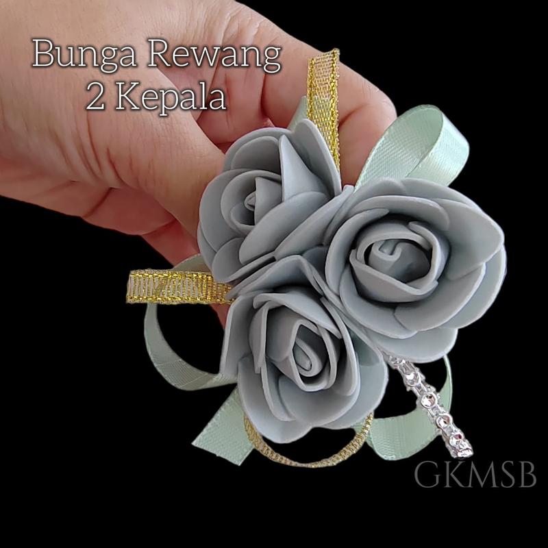 1pcs Event Corsage Ready Stock Bunga Rewang 3bunga Kendarat VIP ...