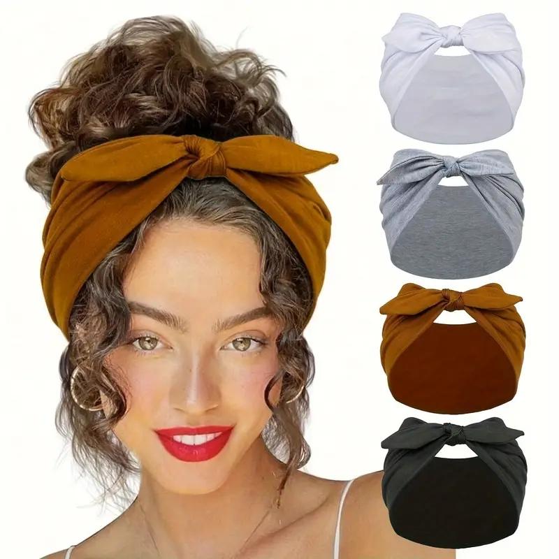 Fashion Solid Color Hair Tie, Soft Elastic Loose Headband, Comfortable ...