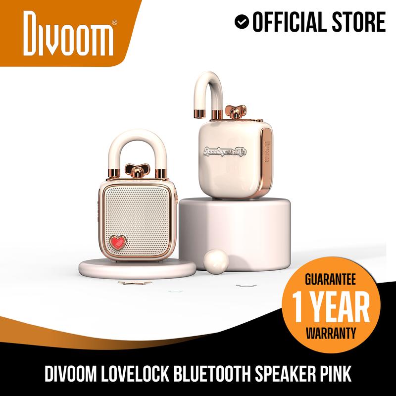 DIVOOM LOVELOCK BLUETOOTH SPEAKER PINK - TikTok Shop Philippines