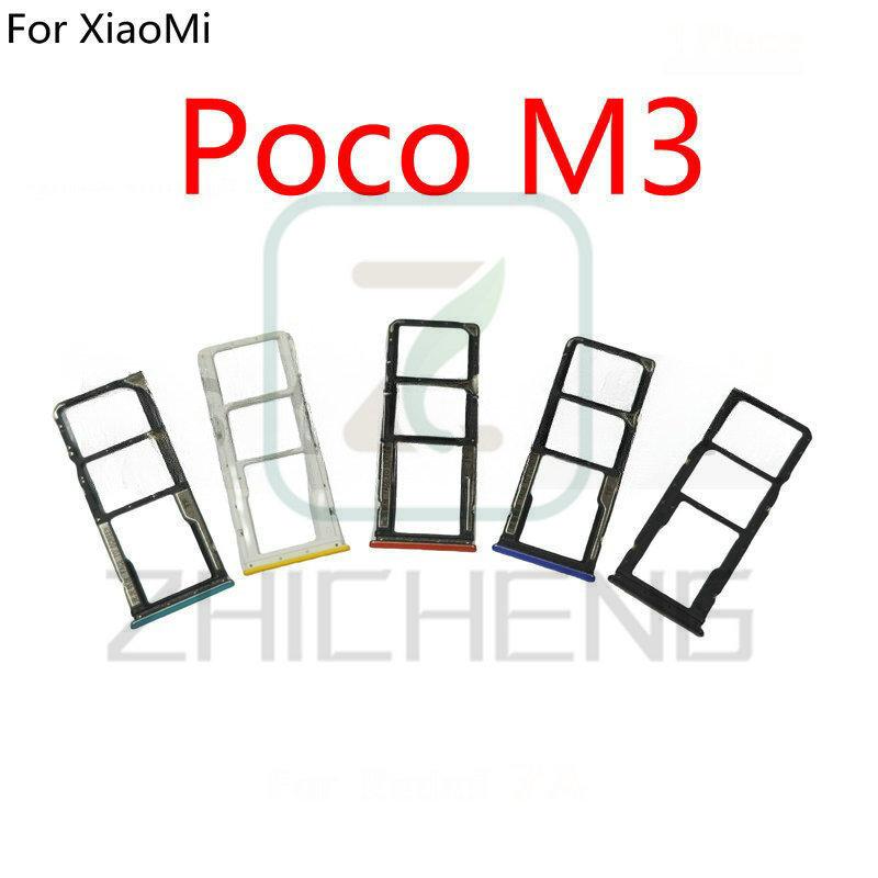 For Xiaomi Poco M3 SIM Card Tray Micro SD Card Tray Slot Holder ...
