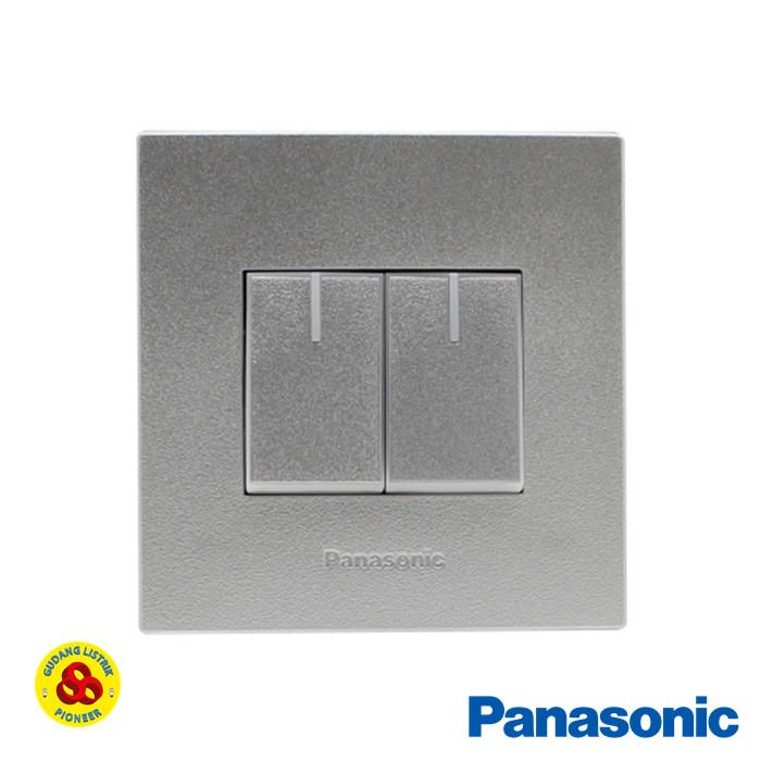 Jual Panasonic Saklar Seri Silver WESJ78029 + WESJ5931 MWS Style E ...