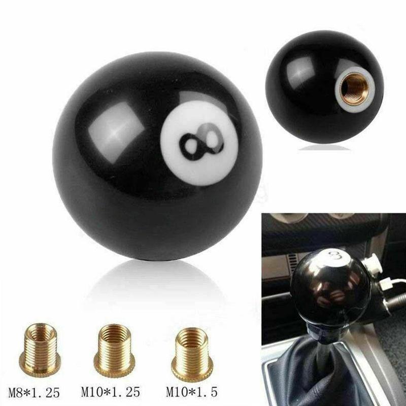 1pcs Black 8 Ball Shift Knob Creative Billiard Ball Accessories ...