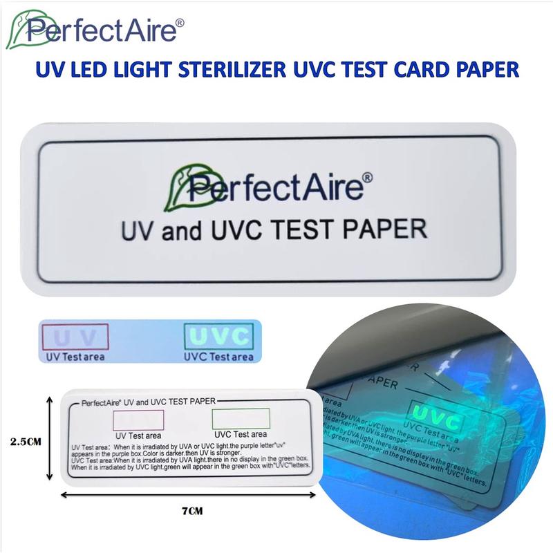 【READY STOCK】PERFECTAIRE UV LED light sterilizer UVC test card - TikTok ...