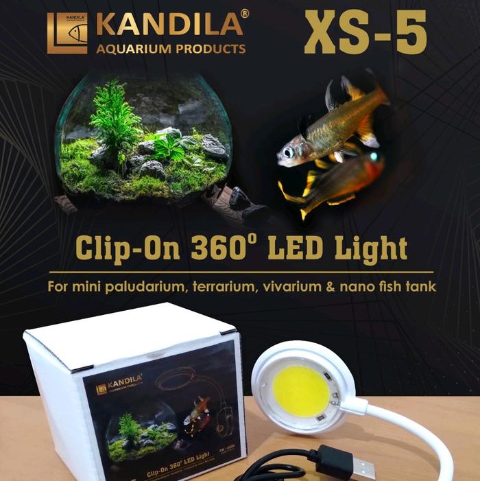 Jual KANDILA X5 X 5 LED LIGHT CLIP ON 360° LAMPU TERRARIUM PALUDARIUM ...