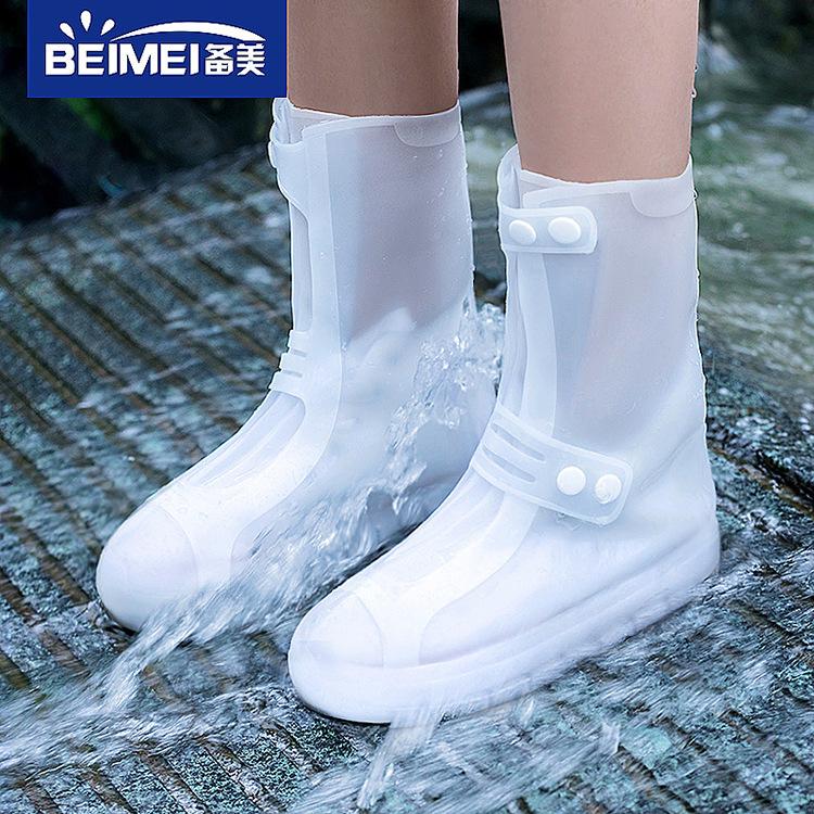 PVC Rain Shoe Covers High Tube Silicone Waterproof Boots Covers ...