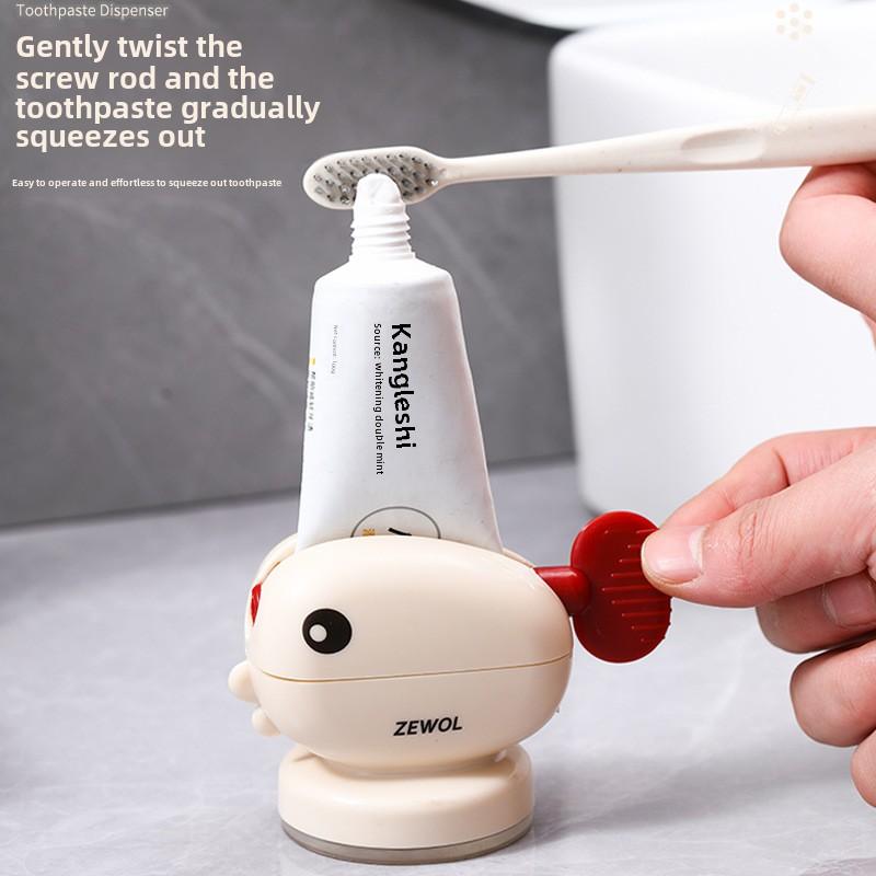 Whale Toothpaste Squeezer - Suction Cup Manual Squeezer, No-Drill ...