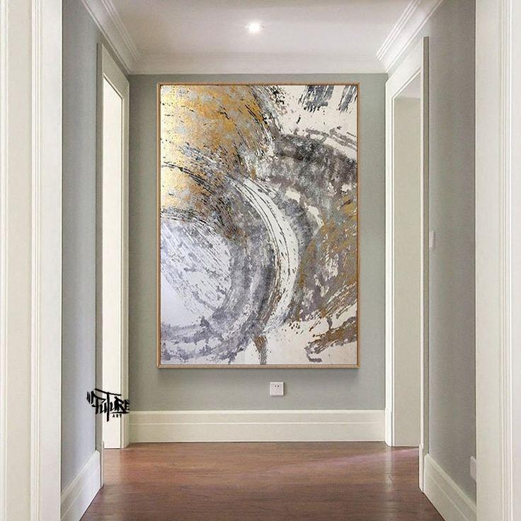 Lukisan Dinding Ruang Tamu Mewah Abstrak Aesthetic Ukuran 80x120 - Shop ...