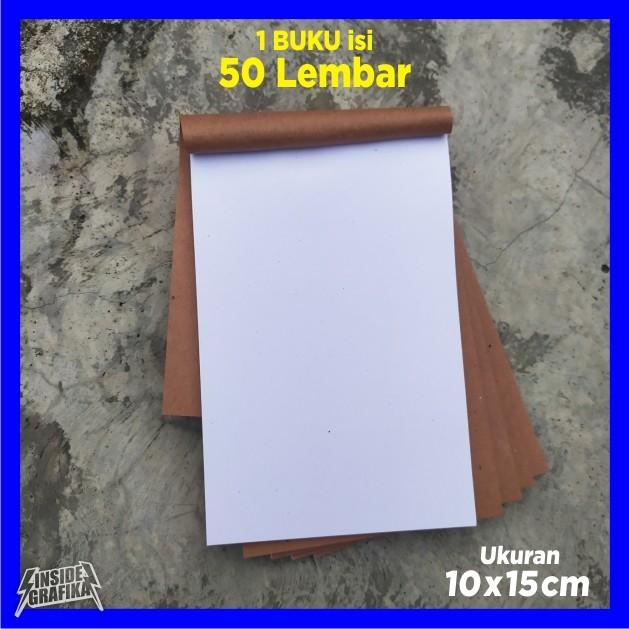 Nota Kosong Polos Memo Bon Hvs Polosan Kosongan Buram Kertas Coretan ...