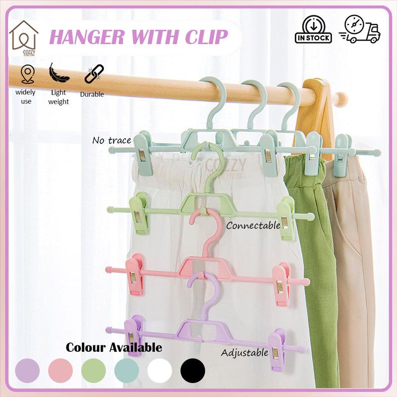[COZZY]Anti- Slip Pant Hanger Rotatable Stackable Seamless Household ...
