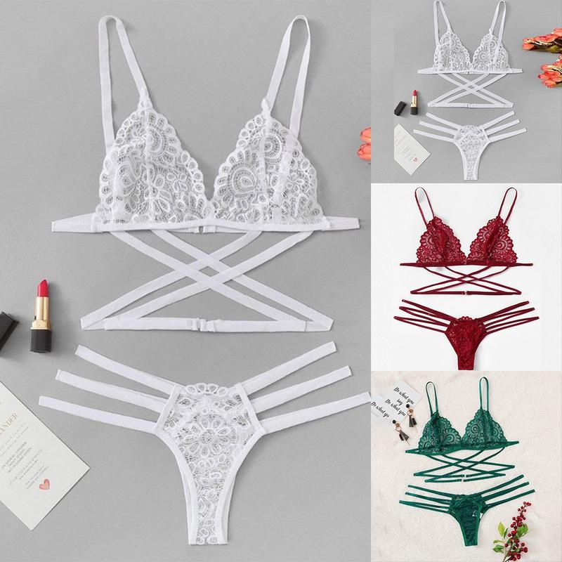 Sexy Women Lace Lingerie Nightwear Underwear G-string Sleepwear ...