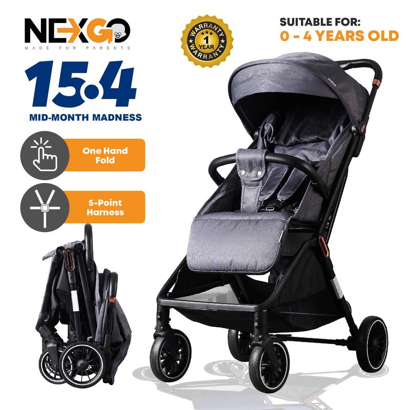 Nexgo Autofold Baby Stroller Automatic Easy Folding Portable - TikTok ...