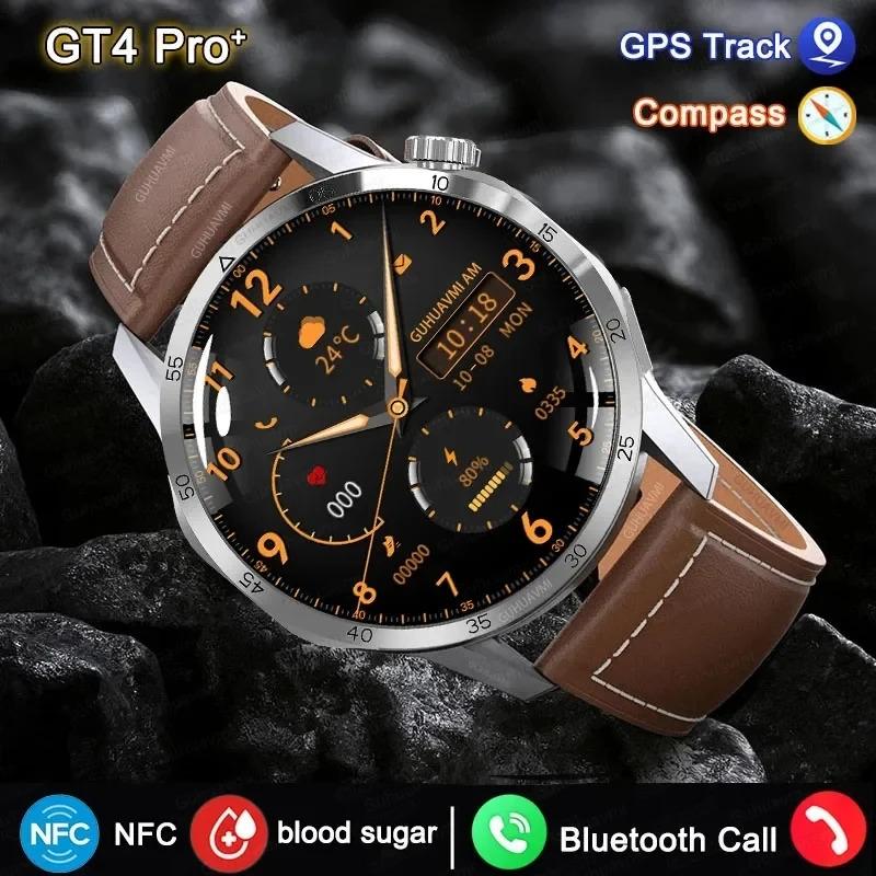 Jam Tangan Pintar, Untuk Lelaki dan Wanita, GT4 PLUS, NFC, Panggilan ...